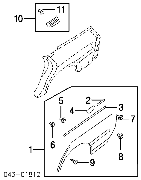 96054KC010 Subaru сравнить цены на Автопро