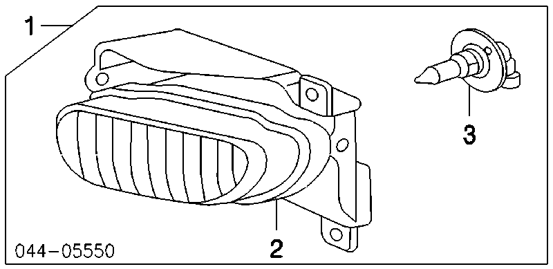 812100C010 Toyota фара противотуманная правая