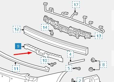 68046498AD Chrysler кронштейн бампера заднего центральный