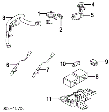 F85Z9G444BA Ford лямбда-зонд, датчик кислорода до катализатора