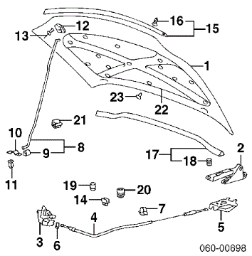 8641029000 Hyundai/Kia отбойник капота