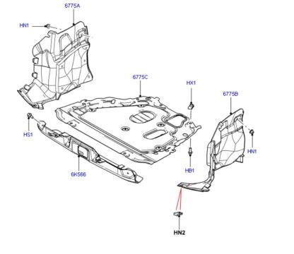 LR006779 Land Rover защита поддона