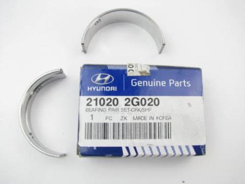 210202G020 Hyundai/Kia вкладыши коленвала коренные, комплект, стандарт