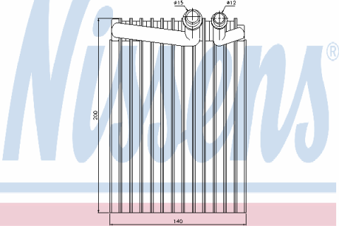 0018305858 Mercedes испаритель кондиционера