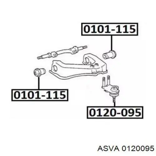 SB-2871 Safety шаровая опора верхняя