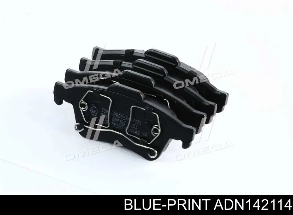 ADN142114 Blue Print колодки тормозные задние дисковые