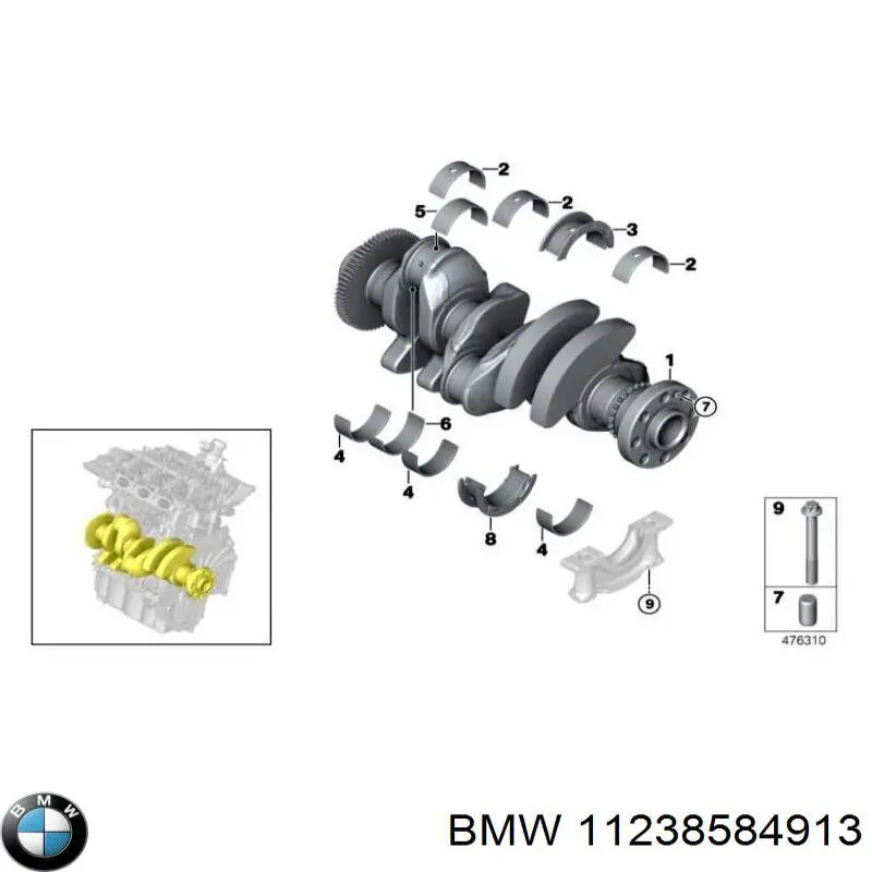 6400030 Metzger шкив коленвала