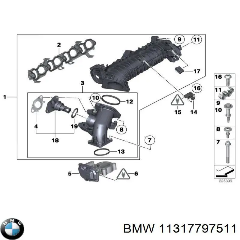 7797511 BMW Постель распредвала
