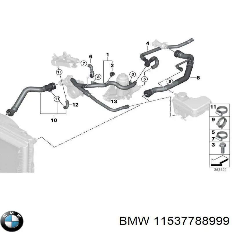 11537788999 BMW сравнить цены на Автопро
