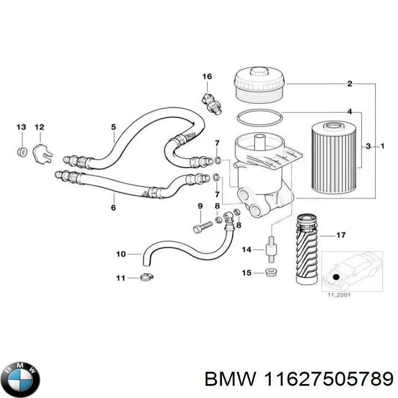 11627505789 BMW прокладка выпускного коллектора