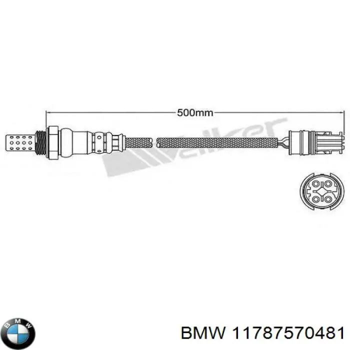 11787570481 BMW лямбда-зонд, датчик кислорода после катализатора