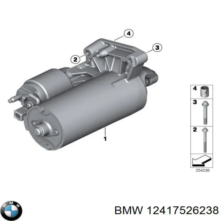 12417526238 BMW Реле втягивающее стартера