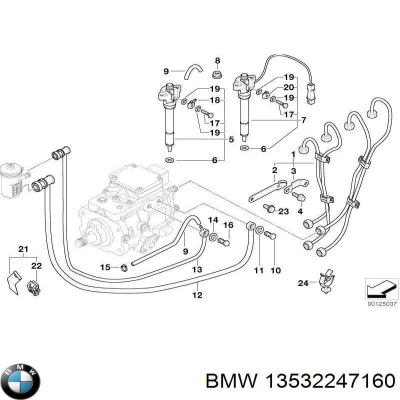 13532247160 BMW сравнить цены на Автопро