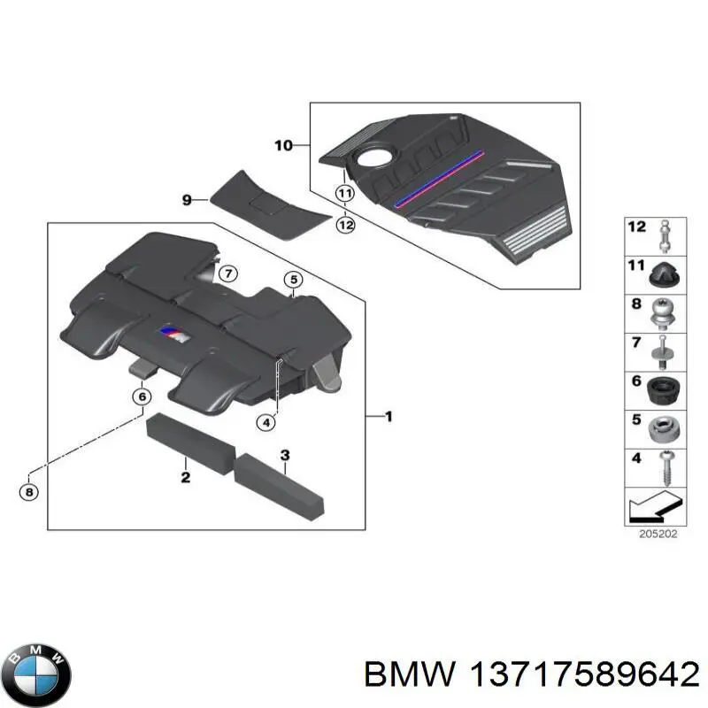 13717589642 BMW Фильтр воздушный