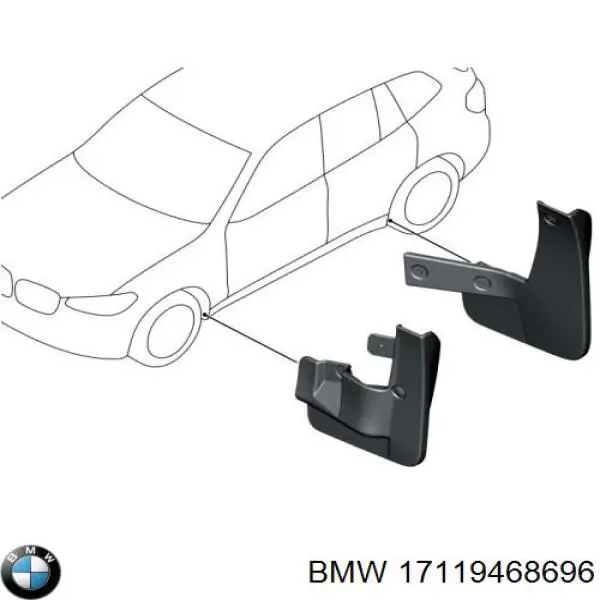 17119468696 BMW Защитная решетка радиатора кондиционера