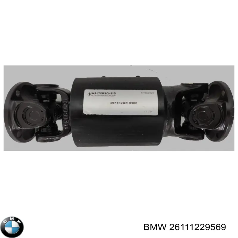 26111229569 BMW Вал карданный задний, в сборе