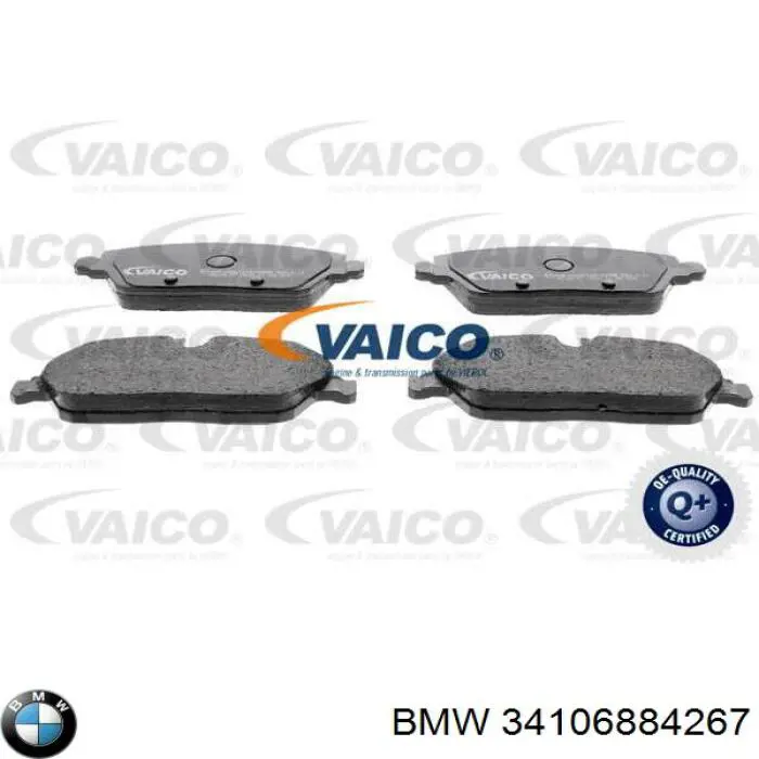 34106884267 BMW Колодки тормозные передние дисковые