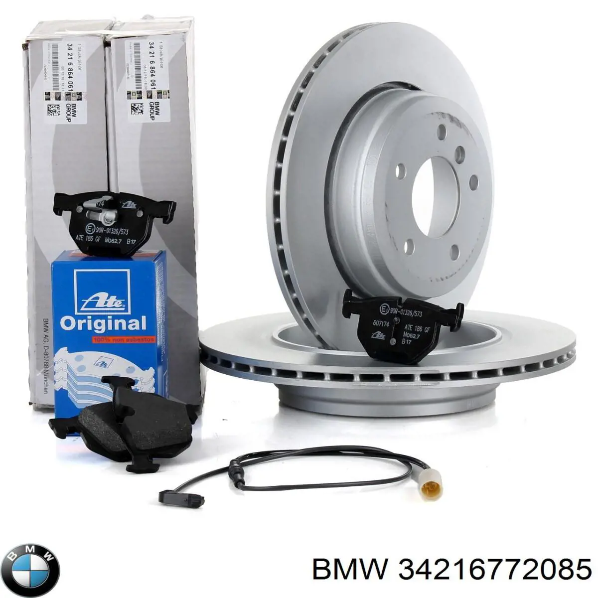 34216772085 BMW диск тормозной задний