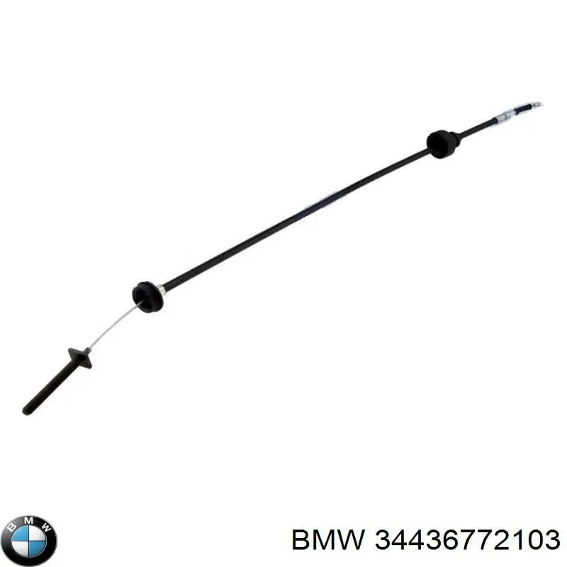 34436772103 BMW Трос ручного тормоза задний левый