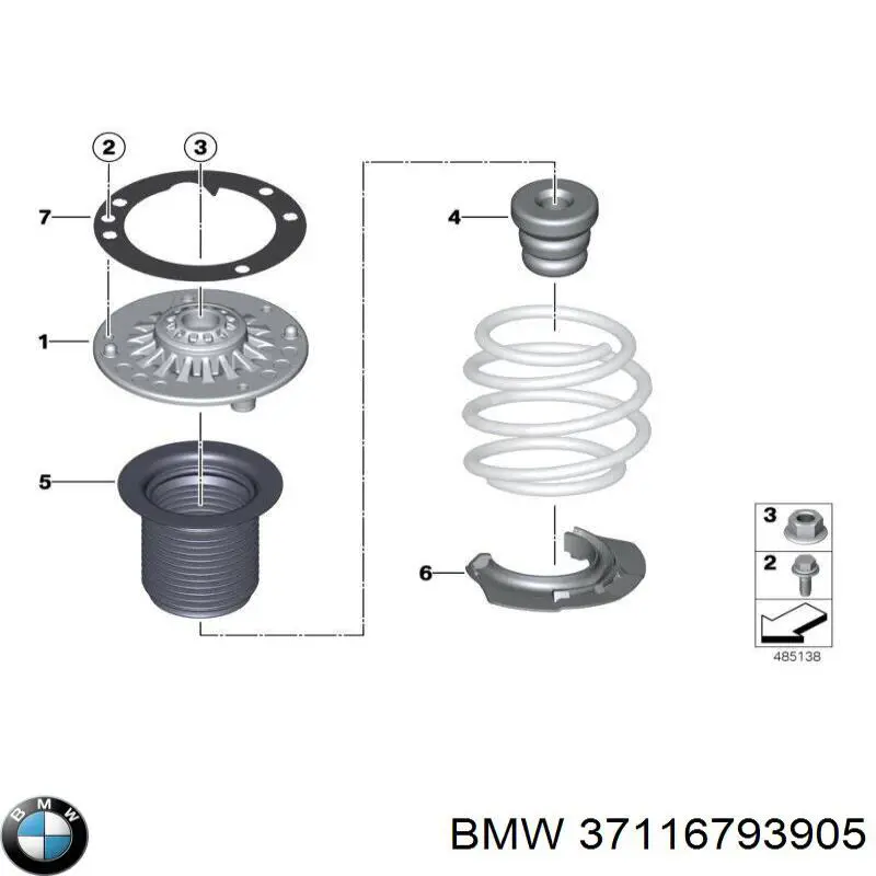 37116854207 BMW Амортизатор передний левый