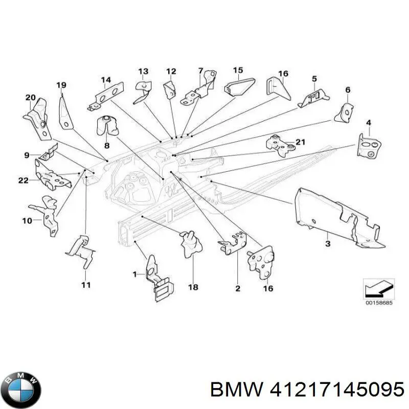 41217145095 BMW Крыло заднее левое