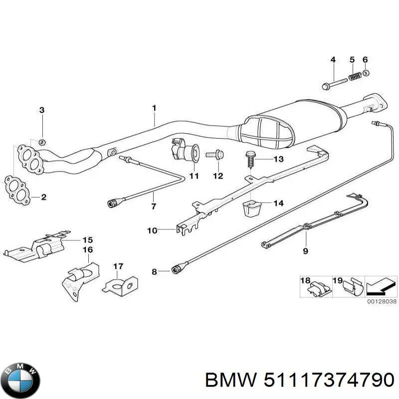 51117374790 BMW Кронштейн усилителя переднего бампера