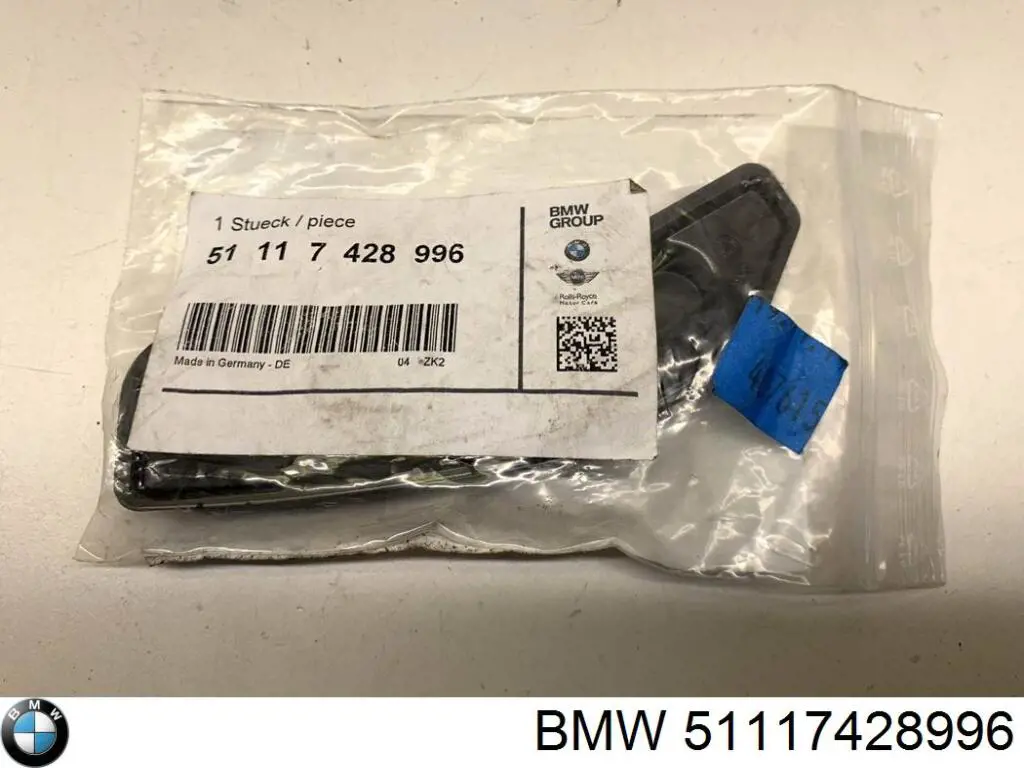 51117428996 BMW направляющая бампера п