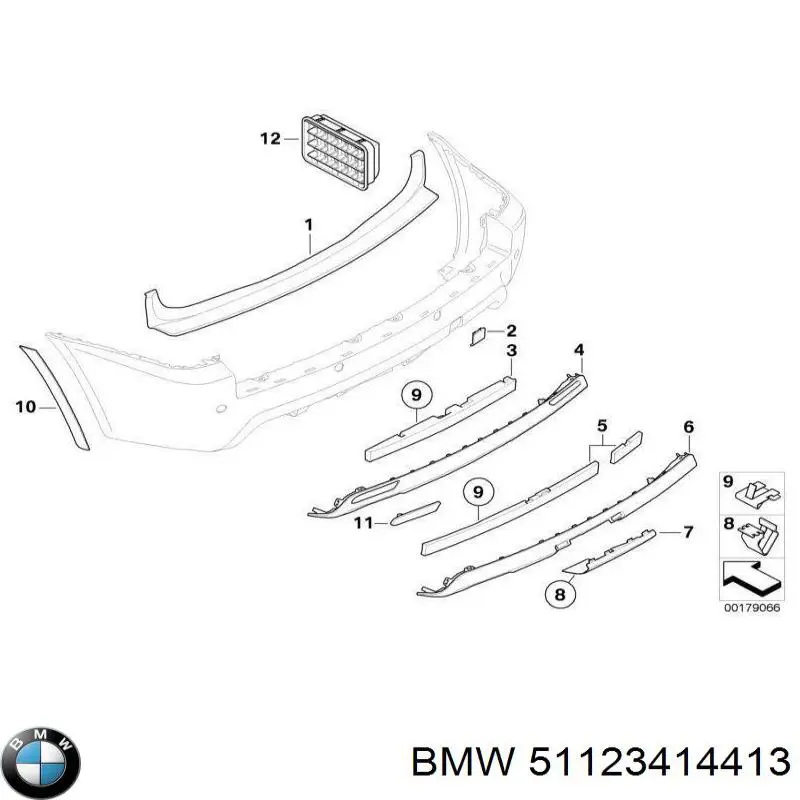 51123414413 BMW новая оригинальная запчасть под заказ