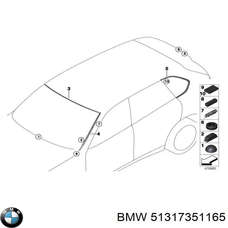 51317351165 BMW сравнить цены на Автопро