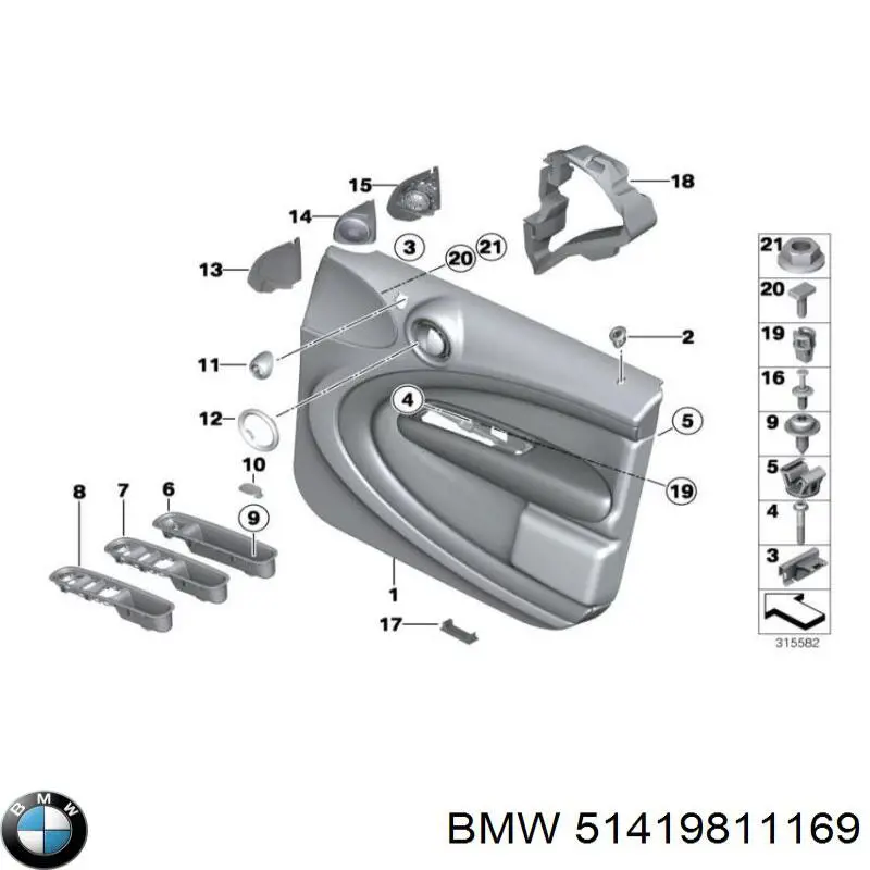 51419811169 BMW 100 % оригінал bmw