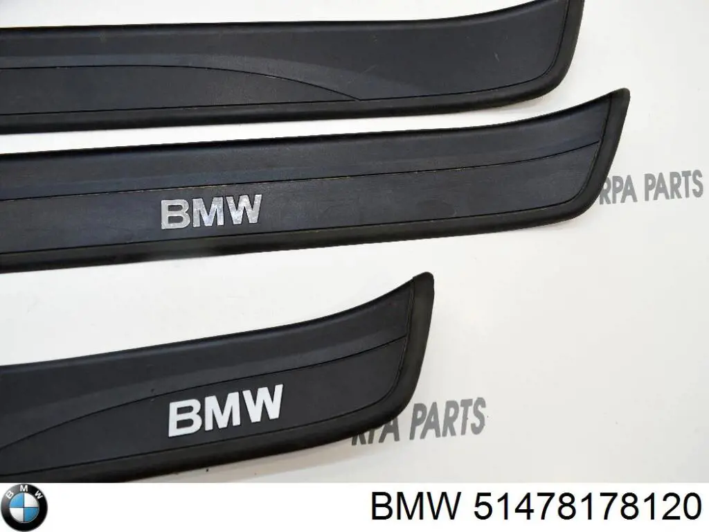 51478178120 BMW Накладка (молдинг) порога наружная передняя правая