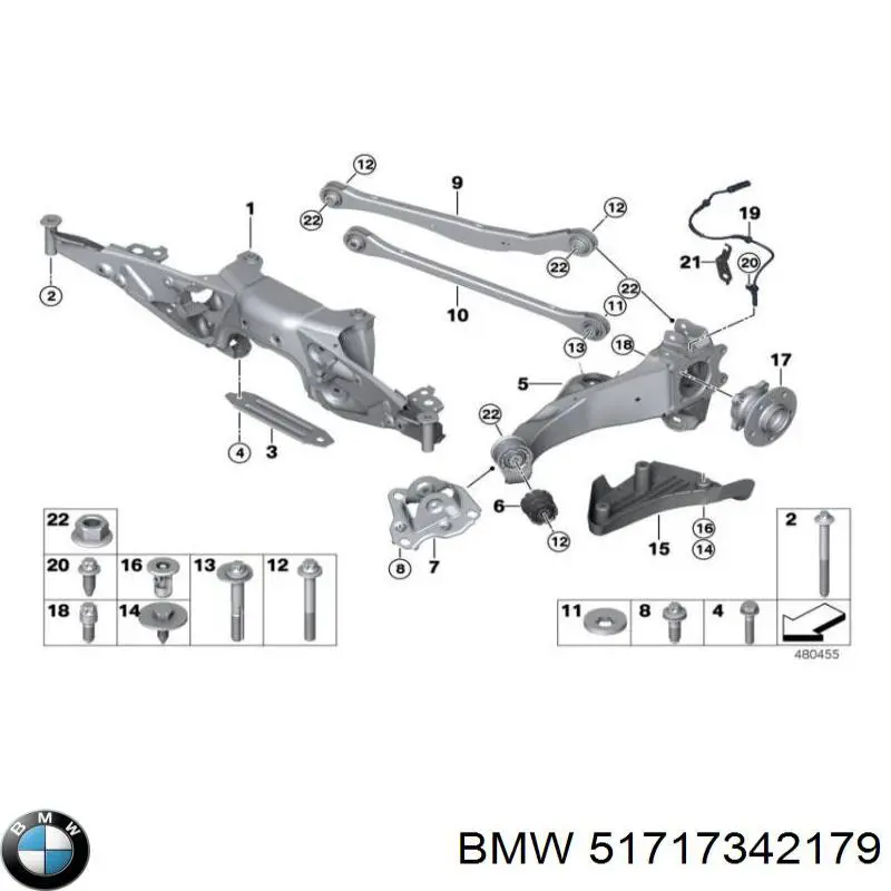 51717342179 BMW Подкрылок крыла переднего левый