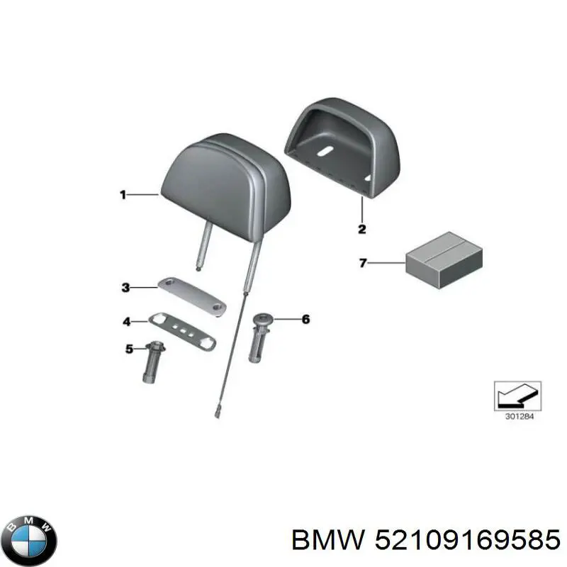 52109169585 BMW Пиропатрон подголовника