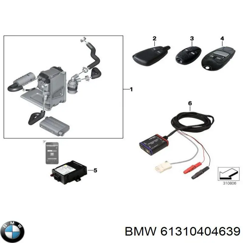 61310404639 BMW датчик температуры охлаждающей жидкости