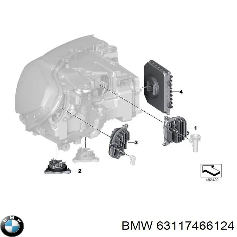 63117466124 BMW сравнить цены на Автопро