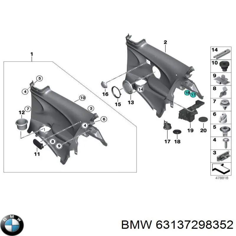 63137298352 BMW сравнить цены на Автопро
