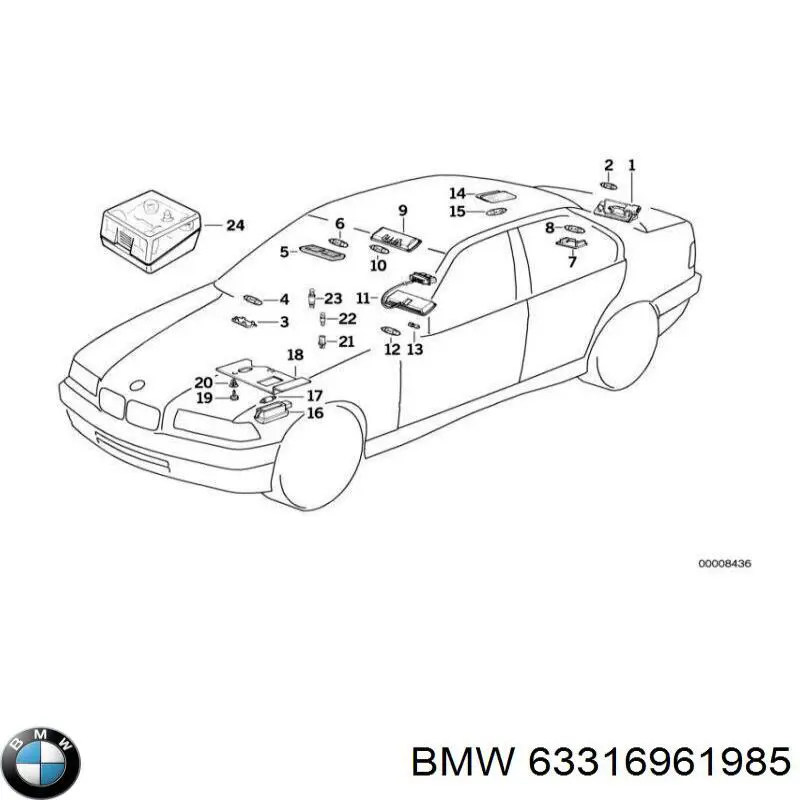 63316961985 BMW сравнить цены на Автопро