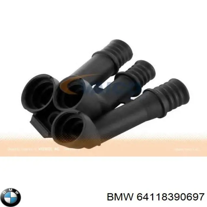 64118390697 BMW фланец системы охлаждения (тройник)