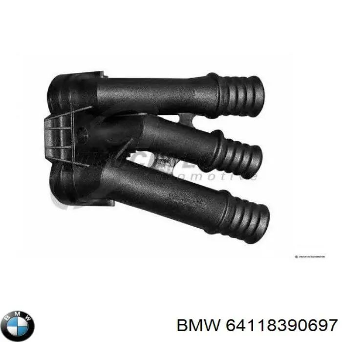64118390697 BMW Фланец системы охлаждения (тройник)