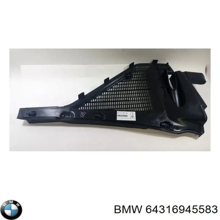 64316945583 BMW водосток лобового стекла, жабо
