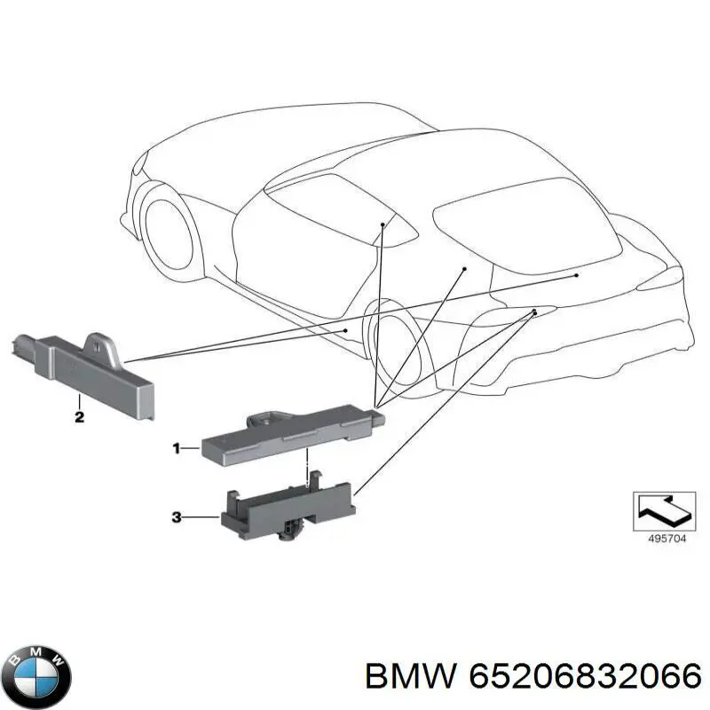 65206832066 BMW Антенна