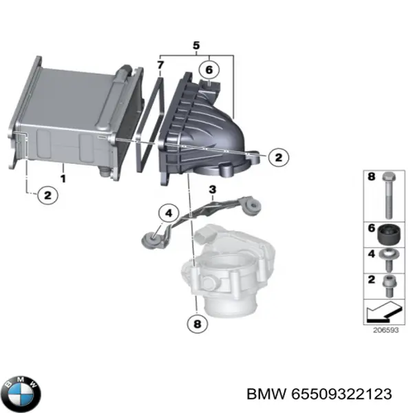 65509322123 BMW Дисплей многофункциональный
