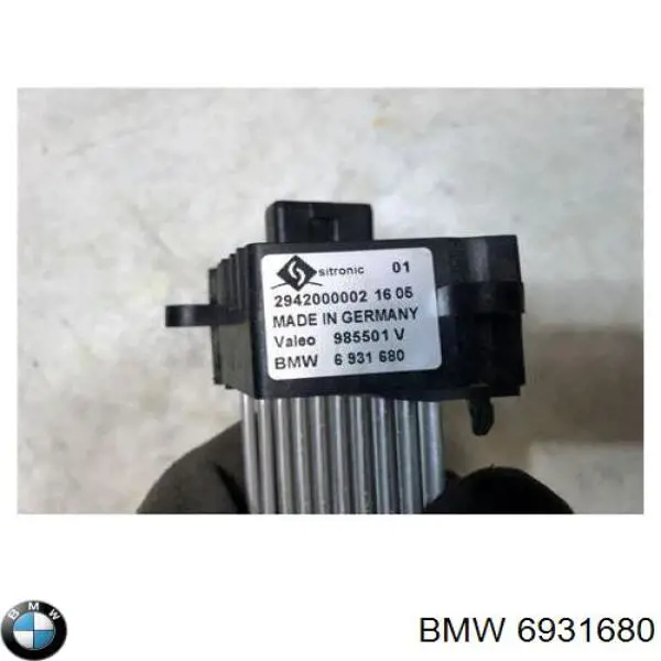 6931680 BMW Резистор (сопротивление) вентилятора печки (отопителя салона)