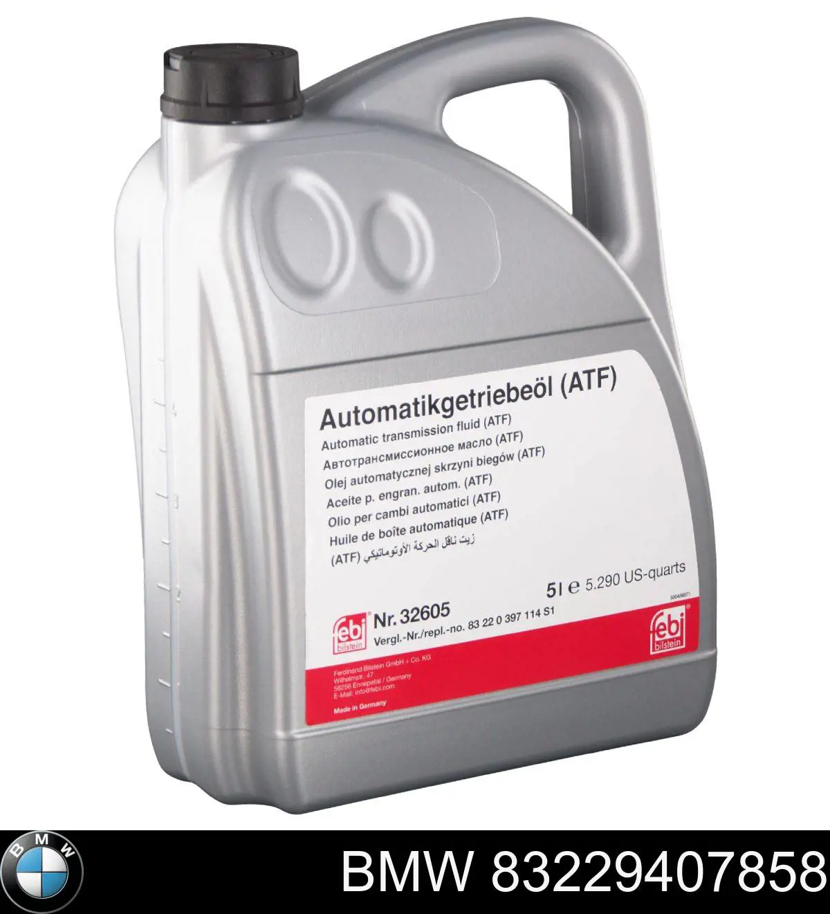 Масло трансмиссионное BMW ATF D-III 1 л 83229407858 купить на АвтоПро
