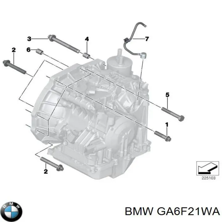 GA6F21WA BMW АКПП купить в Украине на маркетплейсе АвтоПро