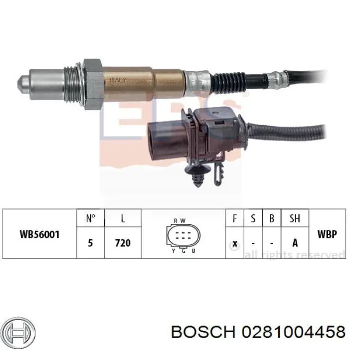 0281004458 Bosch лямбда-зонд