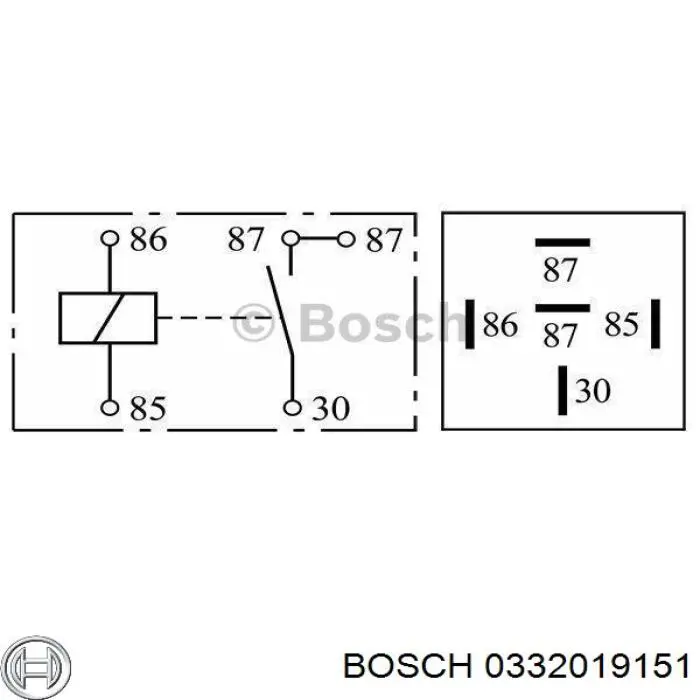 0332019151 Bosch реле электрическое многофункциональное