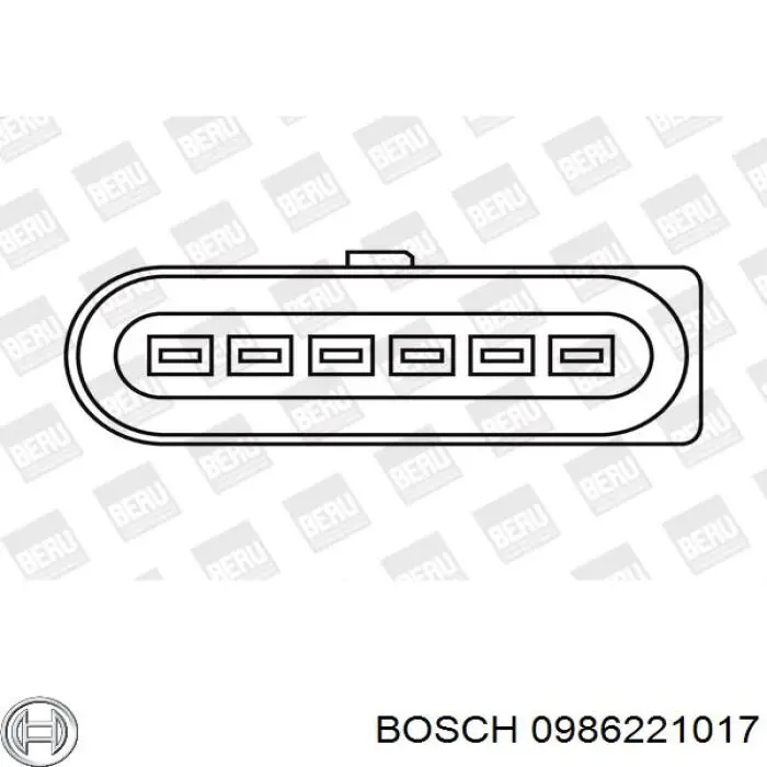 0986221017 Bosch Катушка зажигания