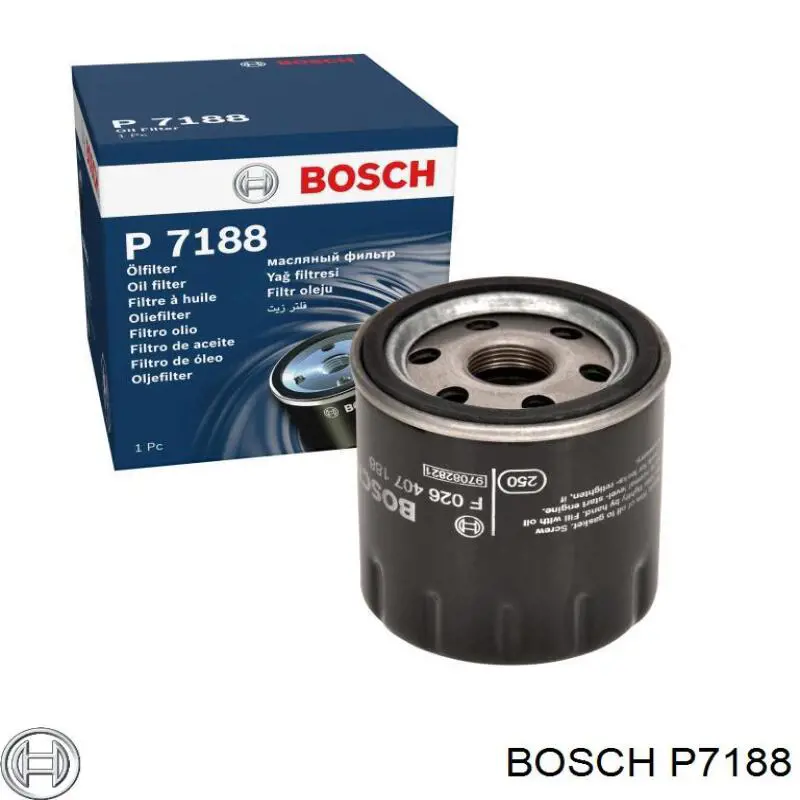 P7188 Bosch Фильтр масляный