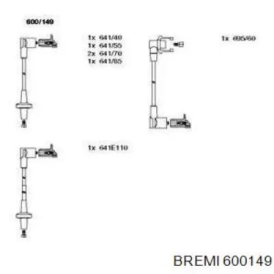 600149 Bremi провода высоковольтные, комплект